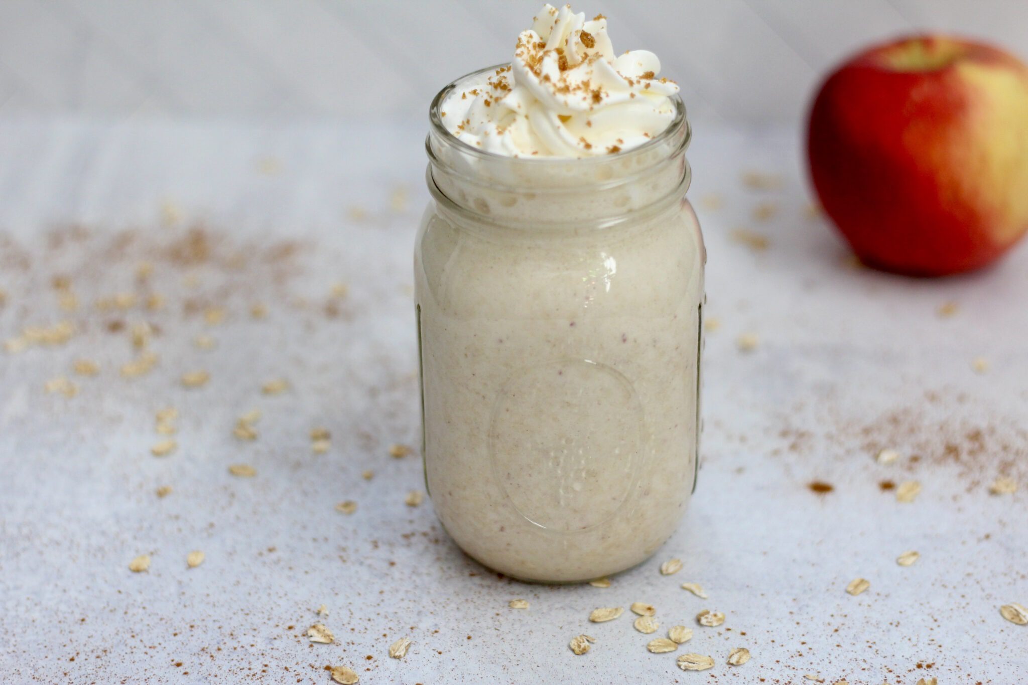 Healthy Apple Pie Protein Smoothie Recipe • Cooking with Kim