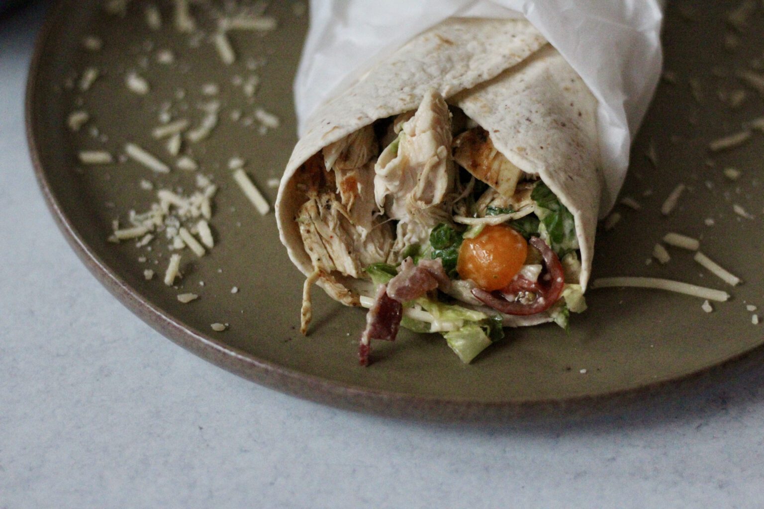 Healthy Pesto Chicken Wrap Recipe • Cooking with Kim