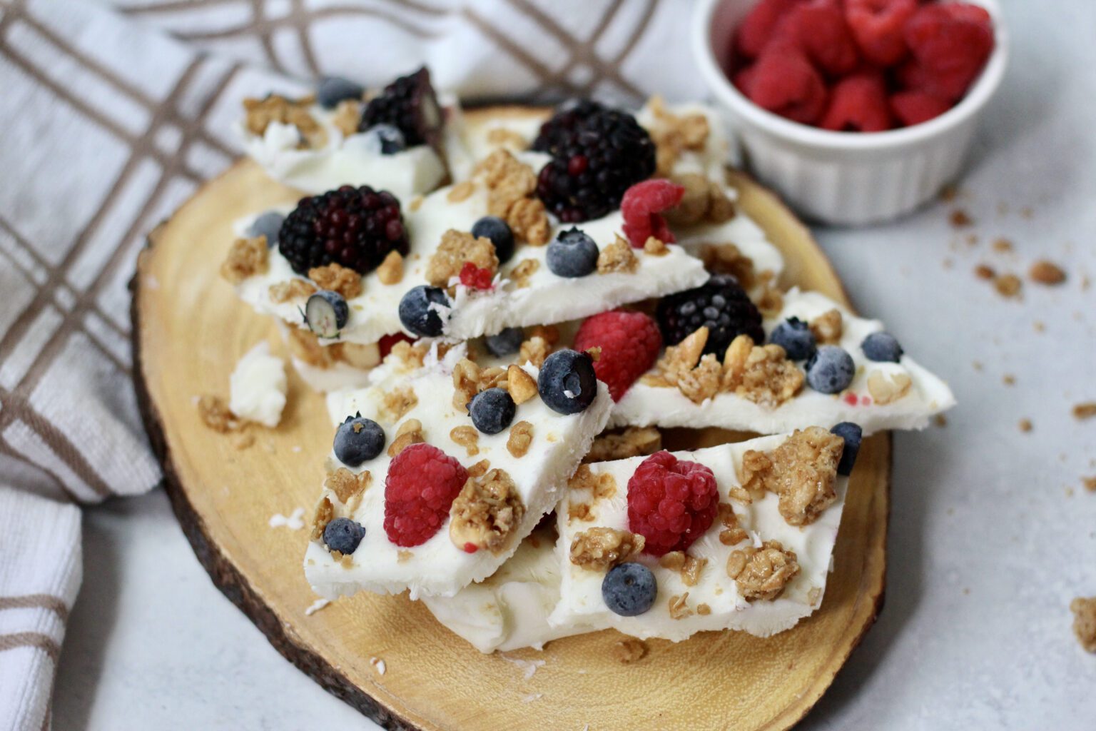Easy Frozen Yogurt Bark Recipe (Kid-Friendly Treat) • Cooking with Kim