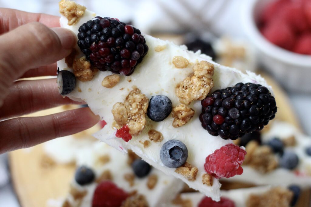 Easy Frozen Yogurt Bark Recipe (Kid-Friendly Treat) • Cooking with Kim