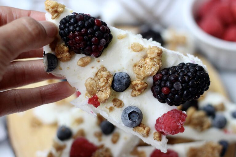 Easy Frozen Yogurt Bark Recipe (Kid-Friendly Treat) • Cooking with Kim