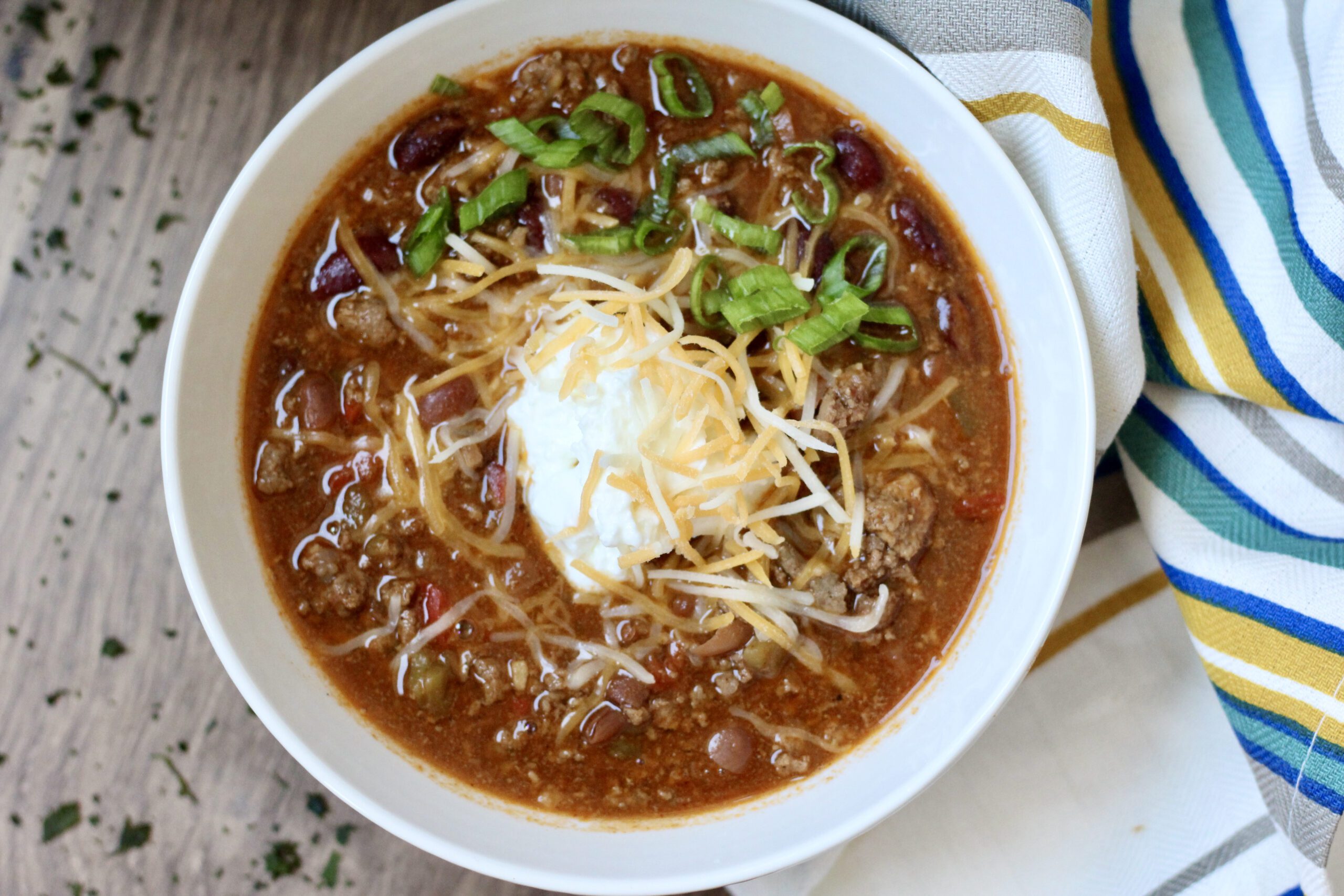 High Protein Chili Recipe (Meal Prep Friendly!) • Cooking with Kim