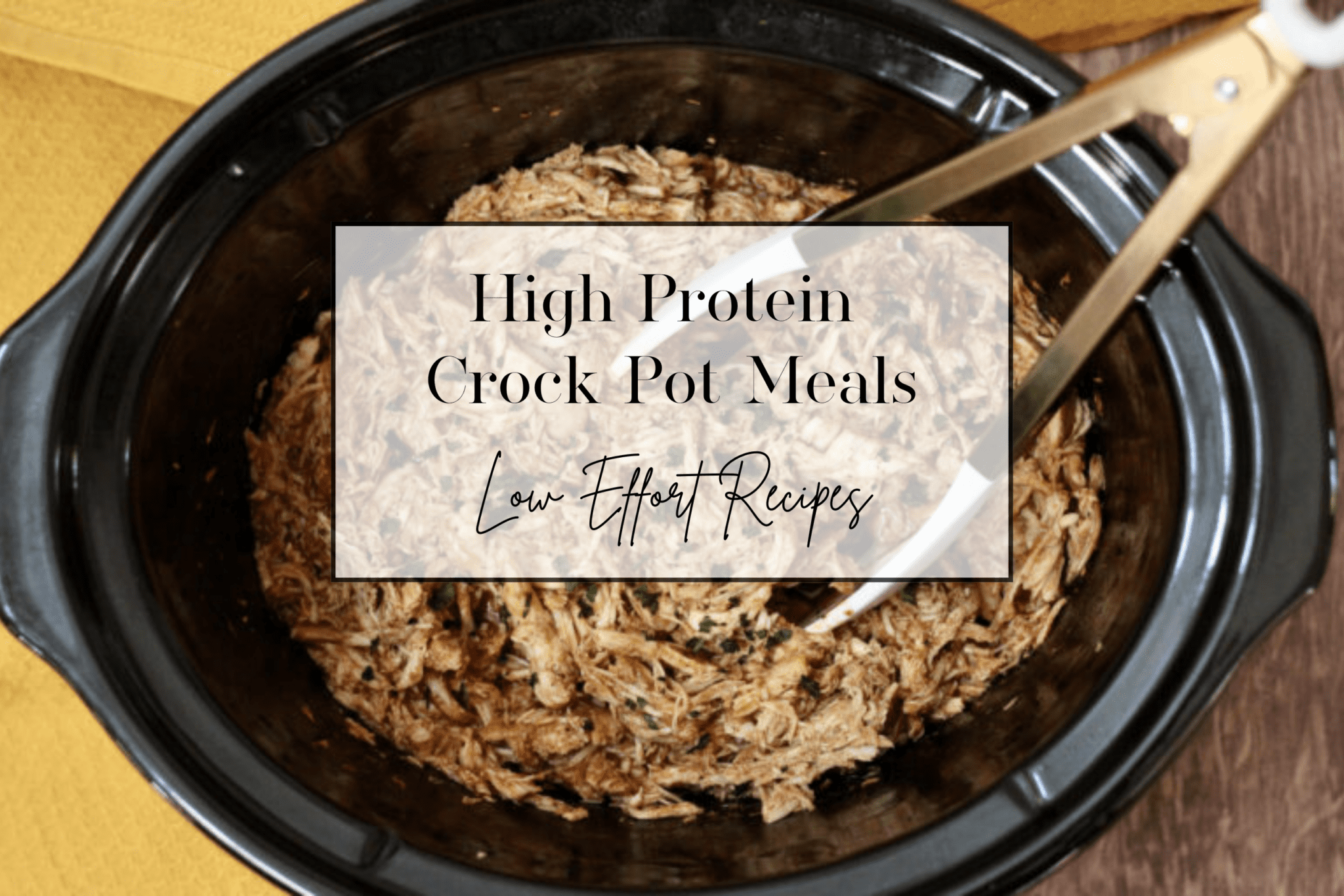High Protein Crockpot Meals (Low-Effort Recipes) • Cooking with Kim