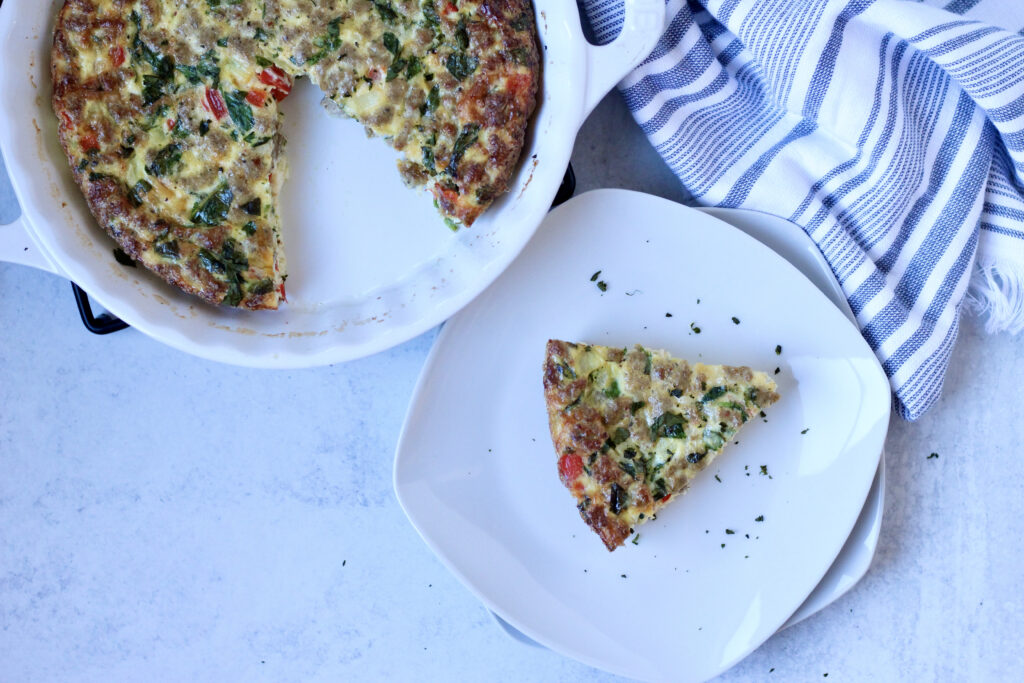 Easy Crustless Healthy Quiche Recipe • Cooking with Kim
